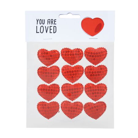 AX samolepka srdíčka 12ks | Daubner Praha