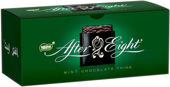 Bonboniéra After Eight Classic, hořká čokoláda s peprmintovou náplní ...